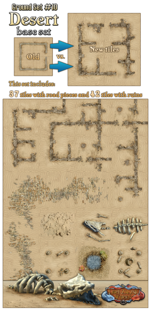 Ground Set #10: Desert Roads & Ruins – MapForge