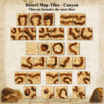 Desert Map Tiles, Canyon – MapForge