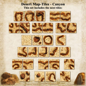Desert Map Tiles, Canyon – MapForge