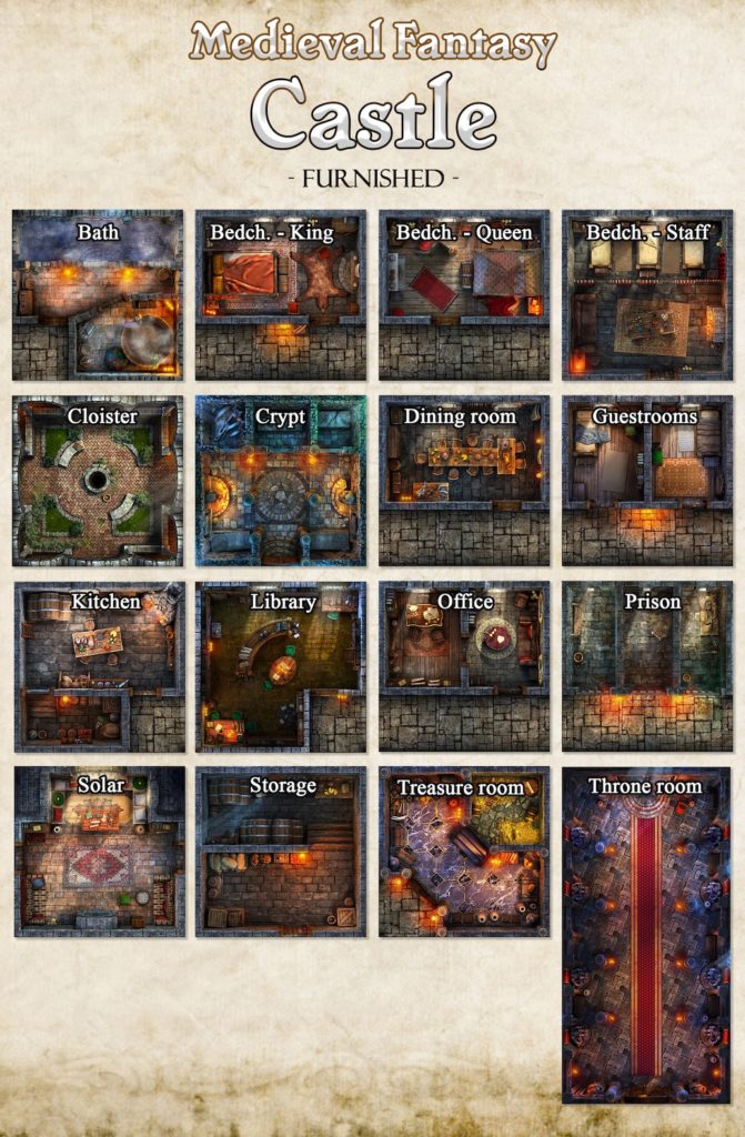 Medieval Fantasy Castle – MapForge