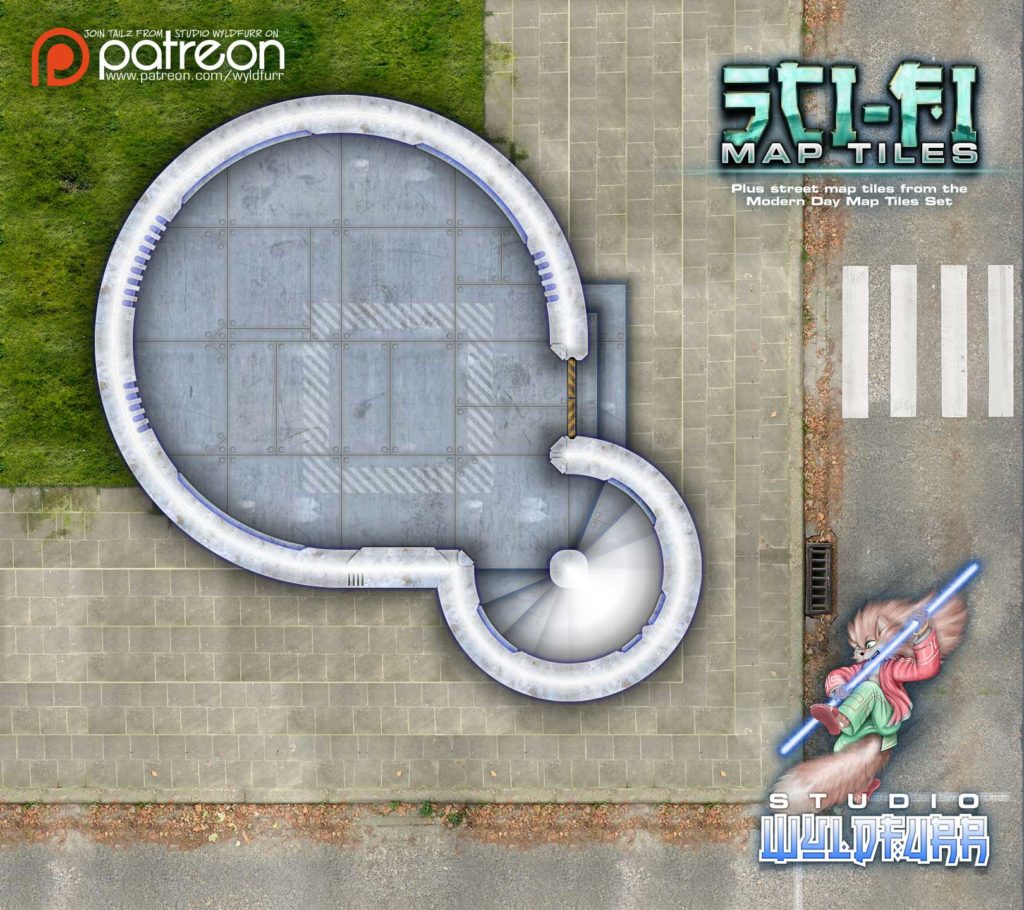 Sci-Fi Map Tiles – MapForge