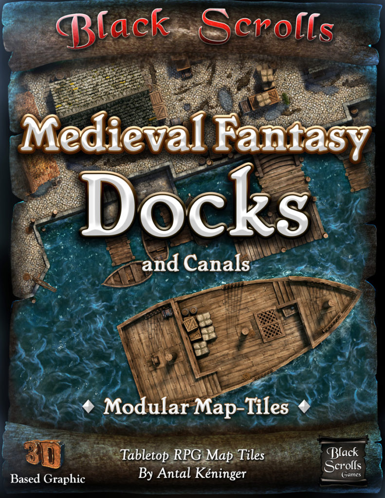 Medieval Fantasy Docks & Canals – MapForge