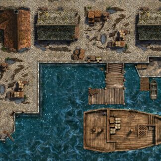 Medieval Fantasy Docks & Canals – MapForge