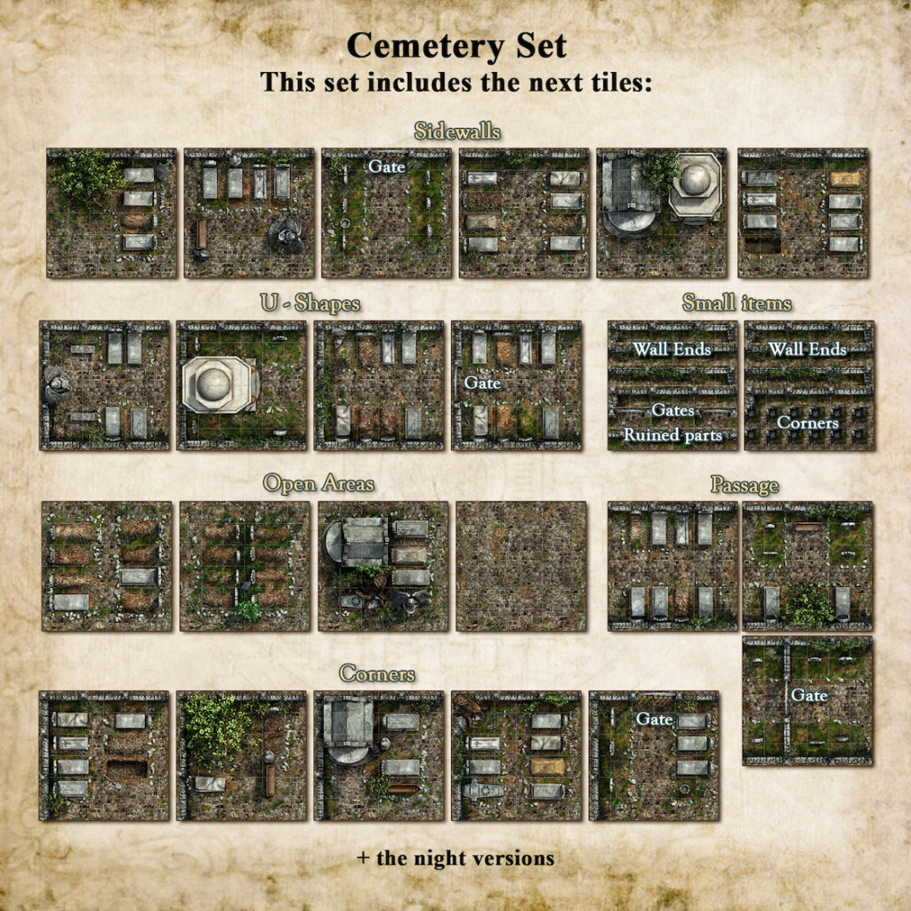 Medieval Fantasy Cemetery – MapForge