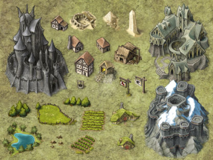 Painted 2D Terrain Hex Tiles, High-Res – MapForge