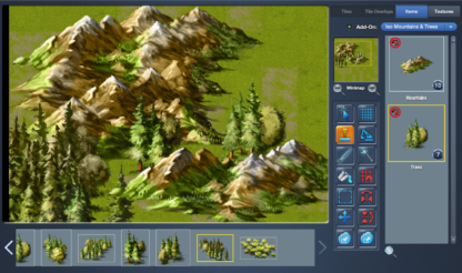 Isometric Mountains & Trees – MapForge