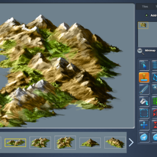 Isometric Mountains & Trees – MapForge