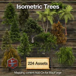 Isometric Mountains & Trees – MapForge