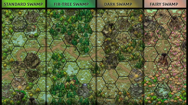 Preview of “Terrain Hexagons” Add-Ons – MapForge