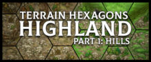 Terrain Hexagons – Highland – Hills – MapForge