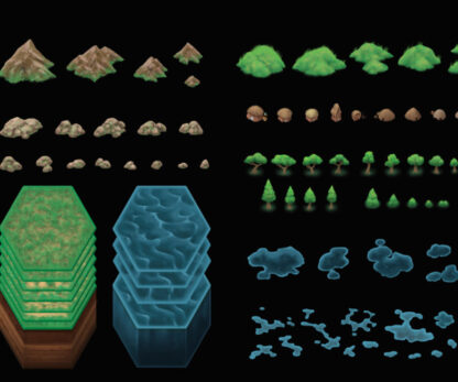 Grassland Hex Tiles – MapForge