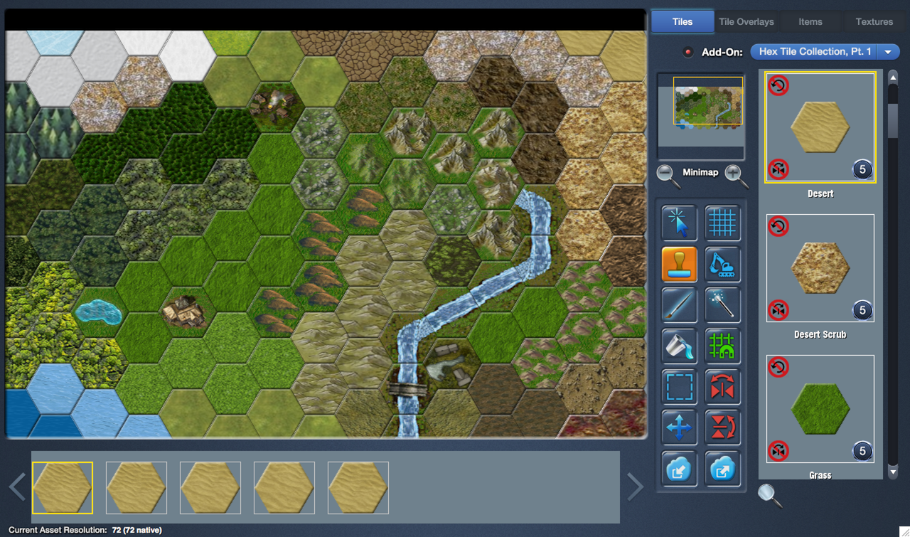 Hex Tile Collection Mapforge 8125